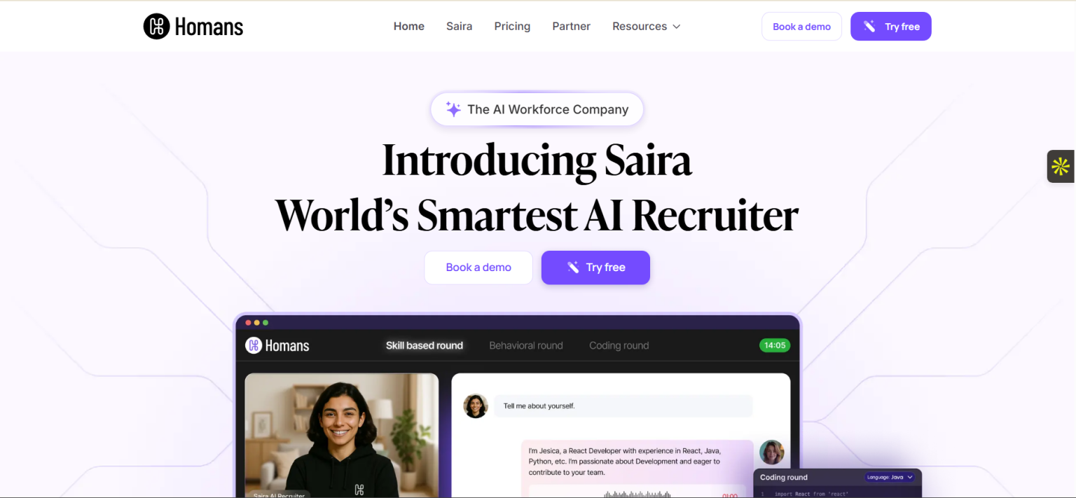15+ Best AI Recruiting Tools (2026): Reviews, Pricing & ROI Guide - Homans
